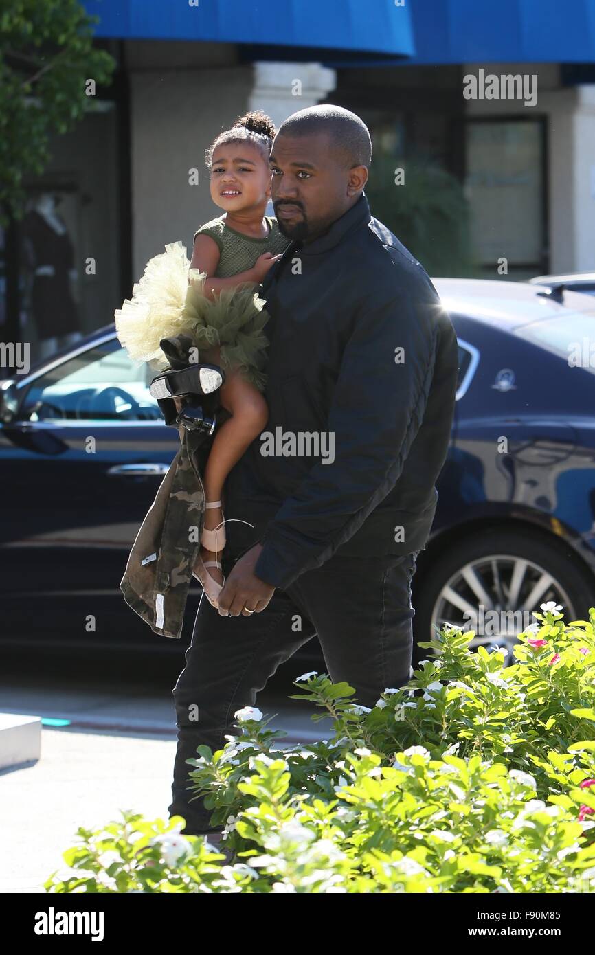 Kanye West seen taking daughter North West to ballet Featuring: Kanye ...