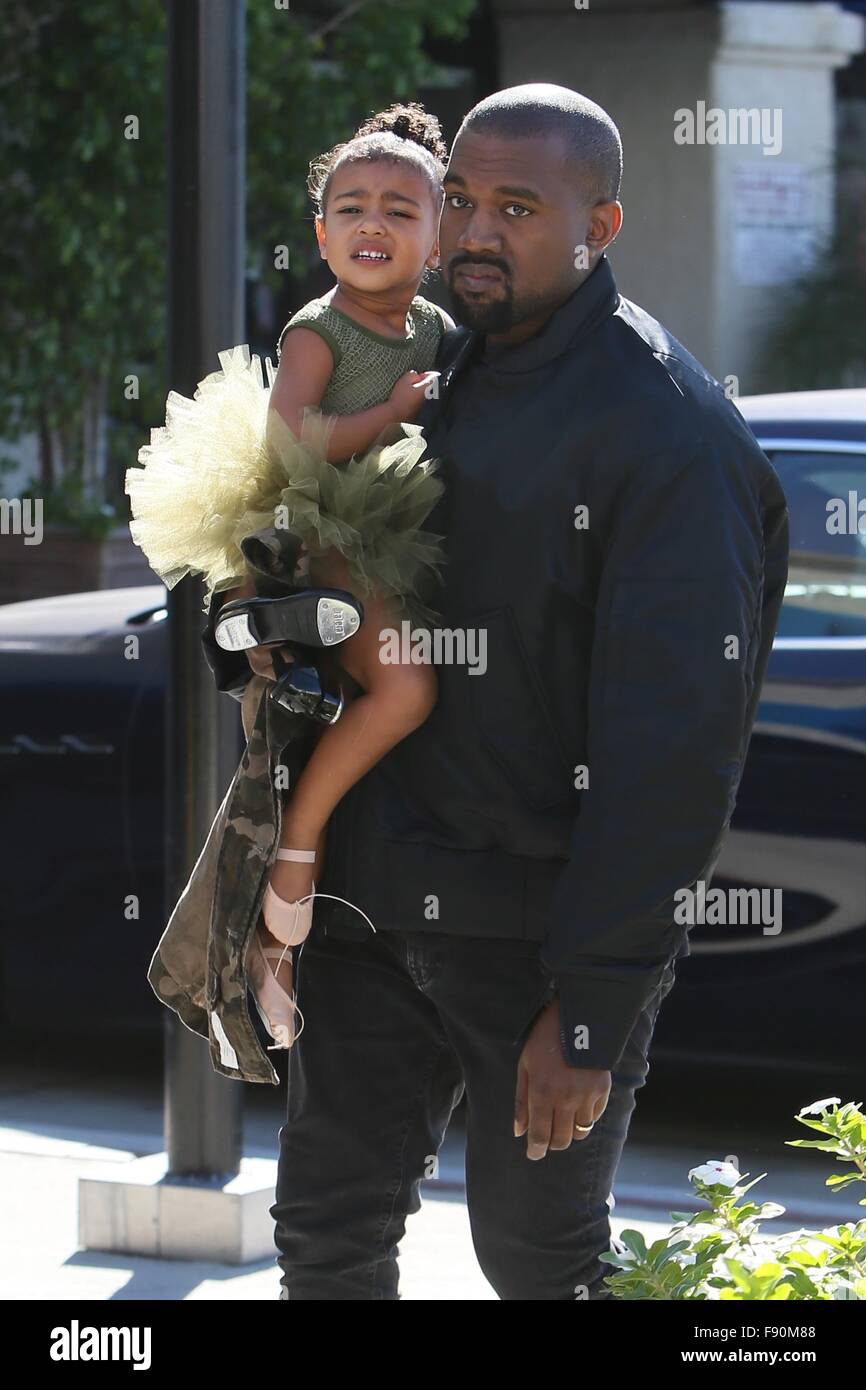 Kanye West seen taking daughter North West to ballet Featuring: Kanye ...