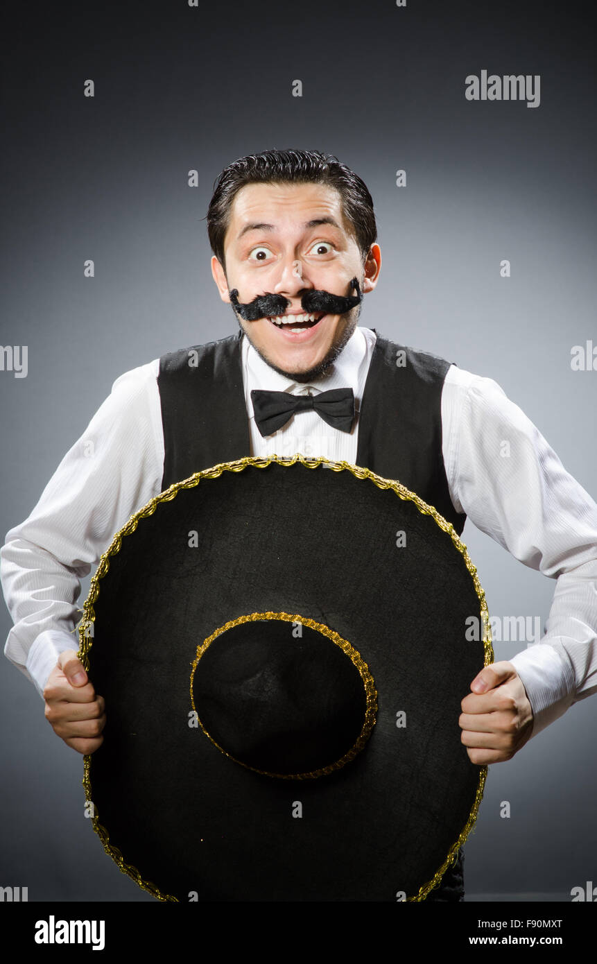 Mexican man in funny concept Stock Photo - Alamy