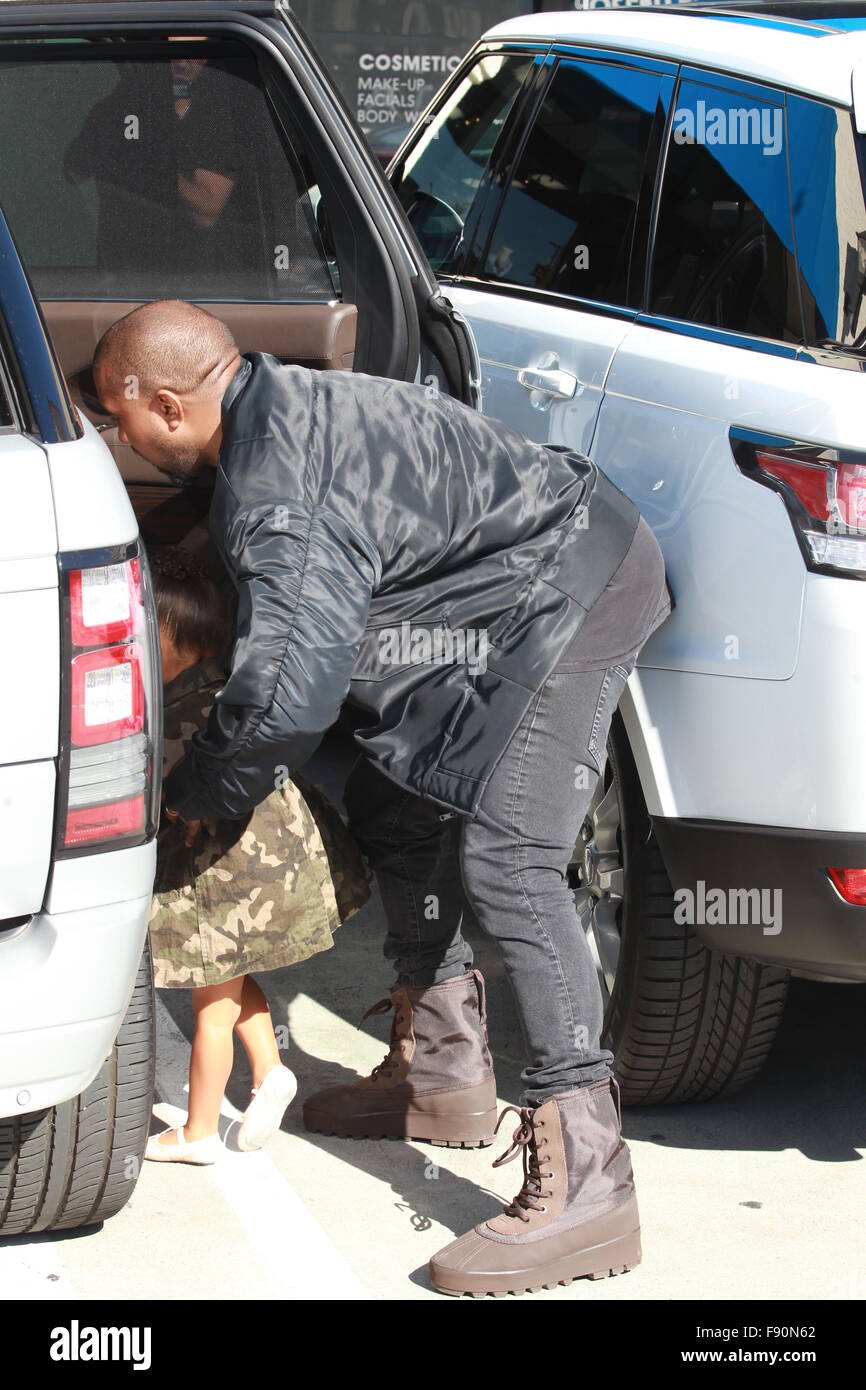 Kanye West was spotted taking daughter North West to the ballet class ...
