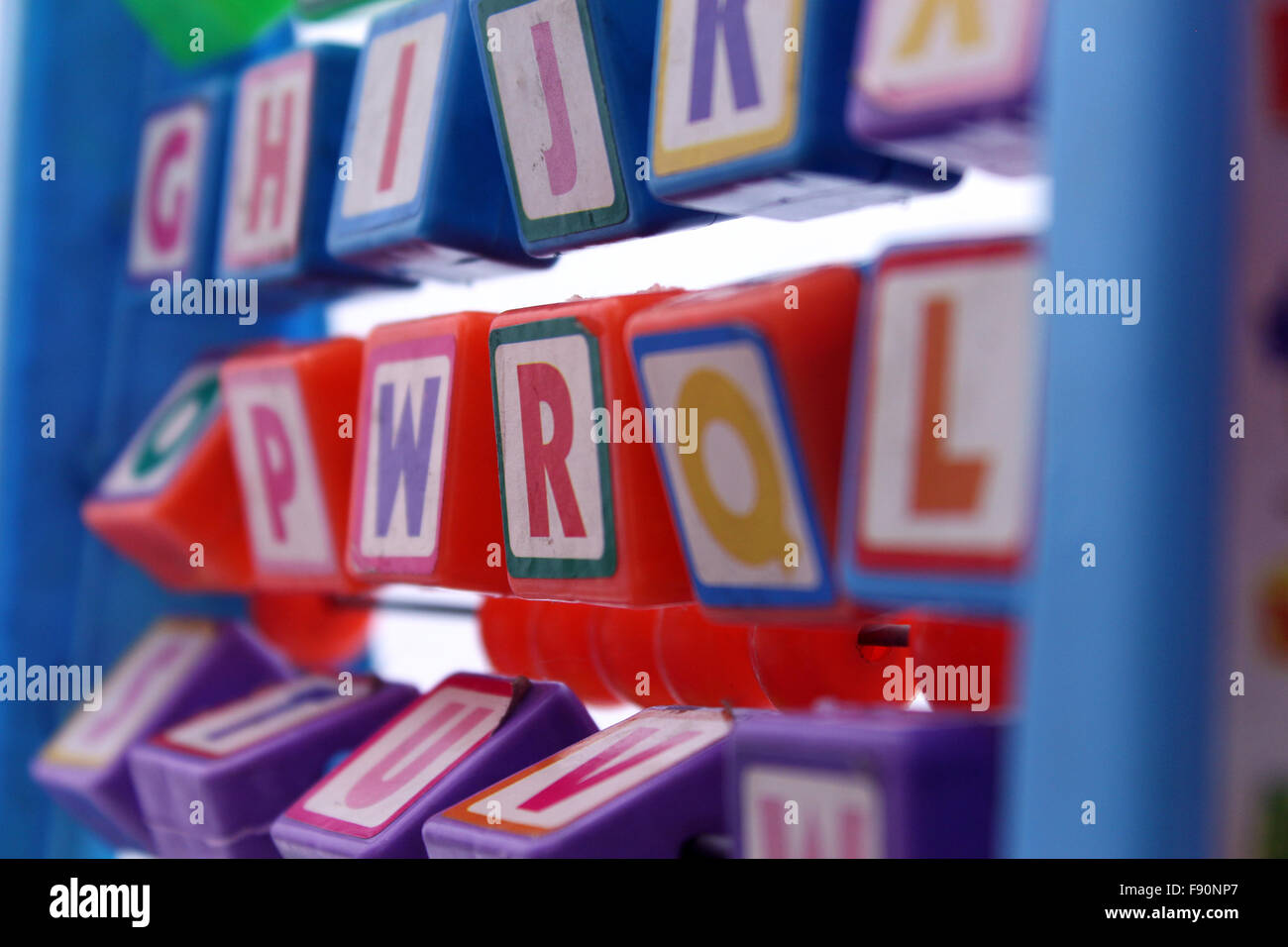 The Alphabet Abacus Stock Photo - Alamy