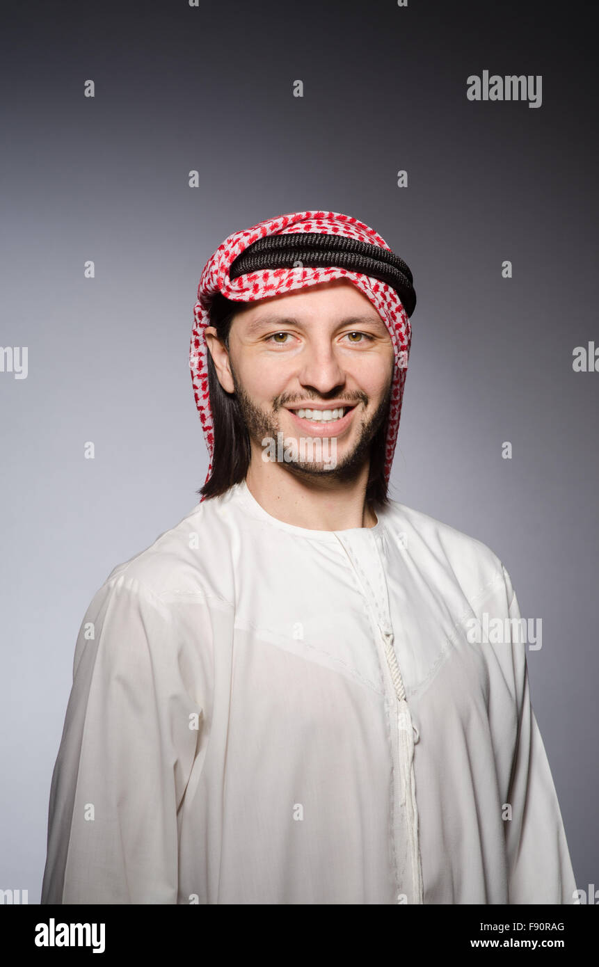 Arab man in diversity concept Stock Photo - Alamy