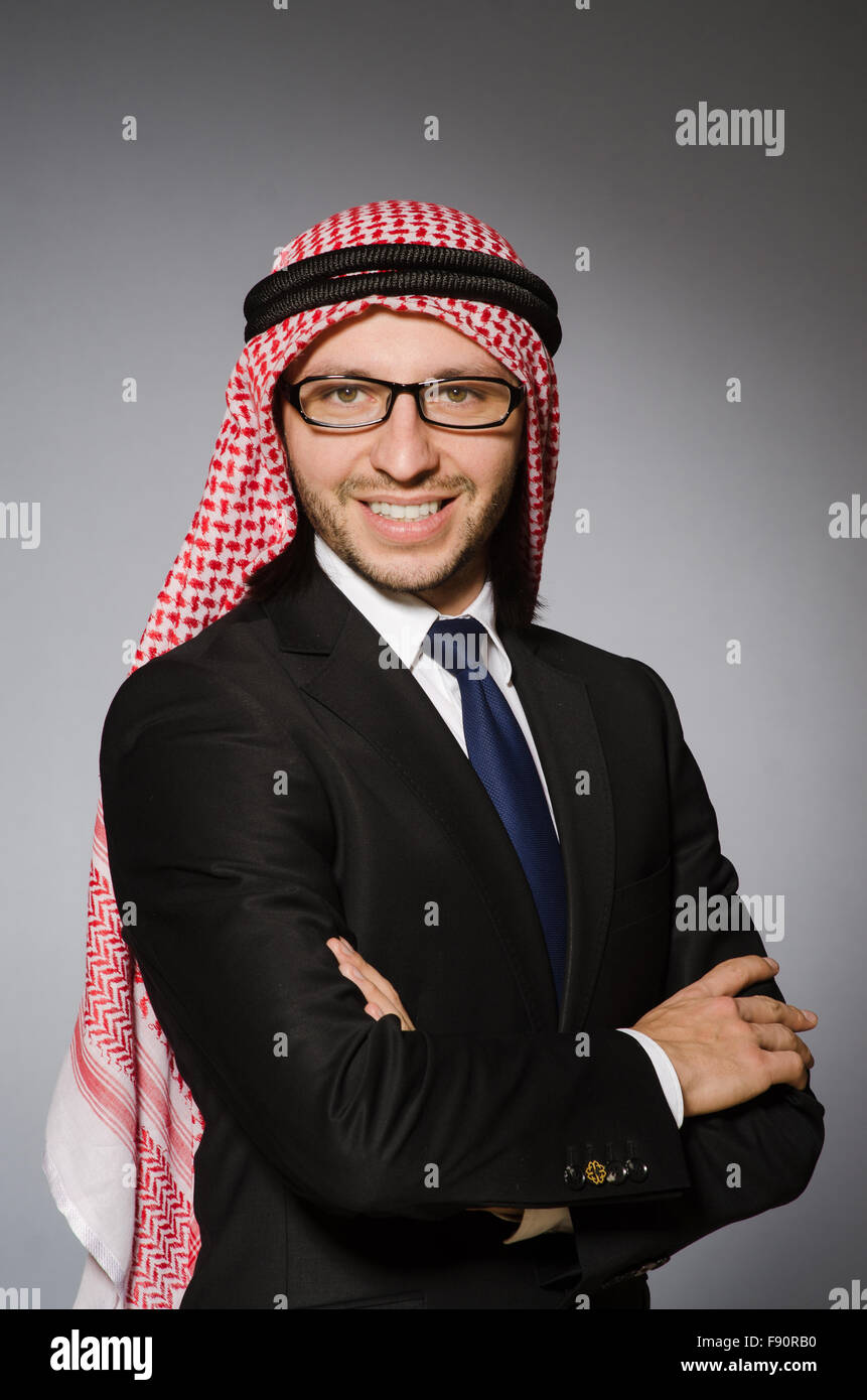 Arab man in diversity concept Stock Photo - Alamy