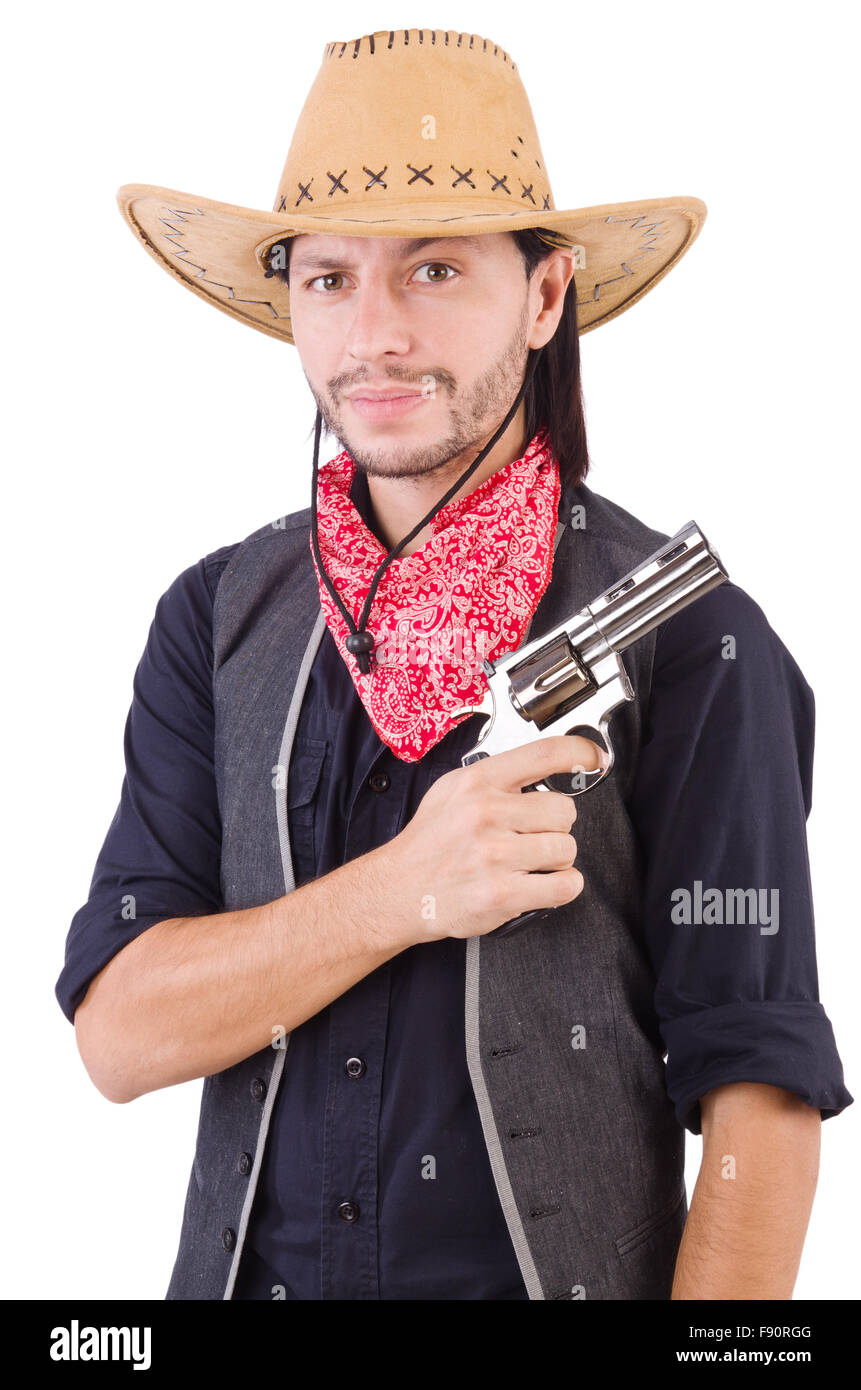 Cowboy pointing rifle hi-res stock photography and images - Alamy