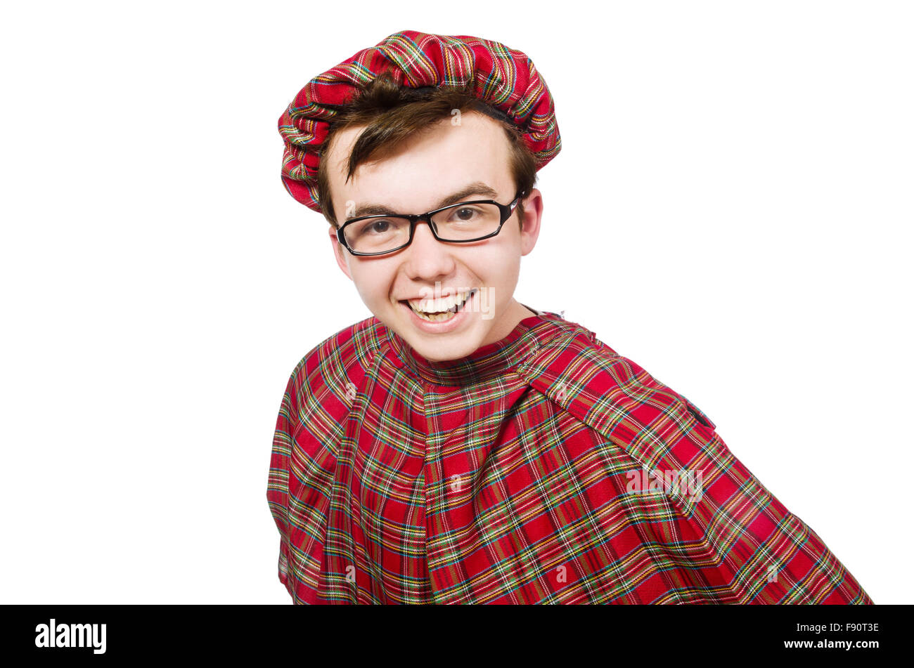 Funny scotsman isolated on white Stock Photo - Alamy