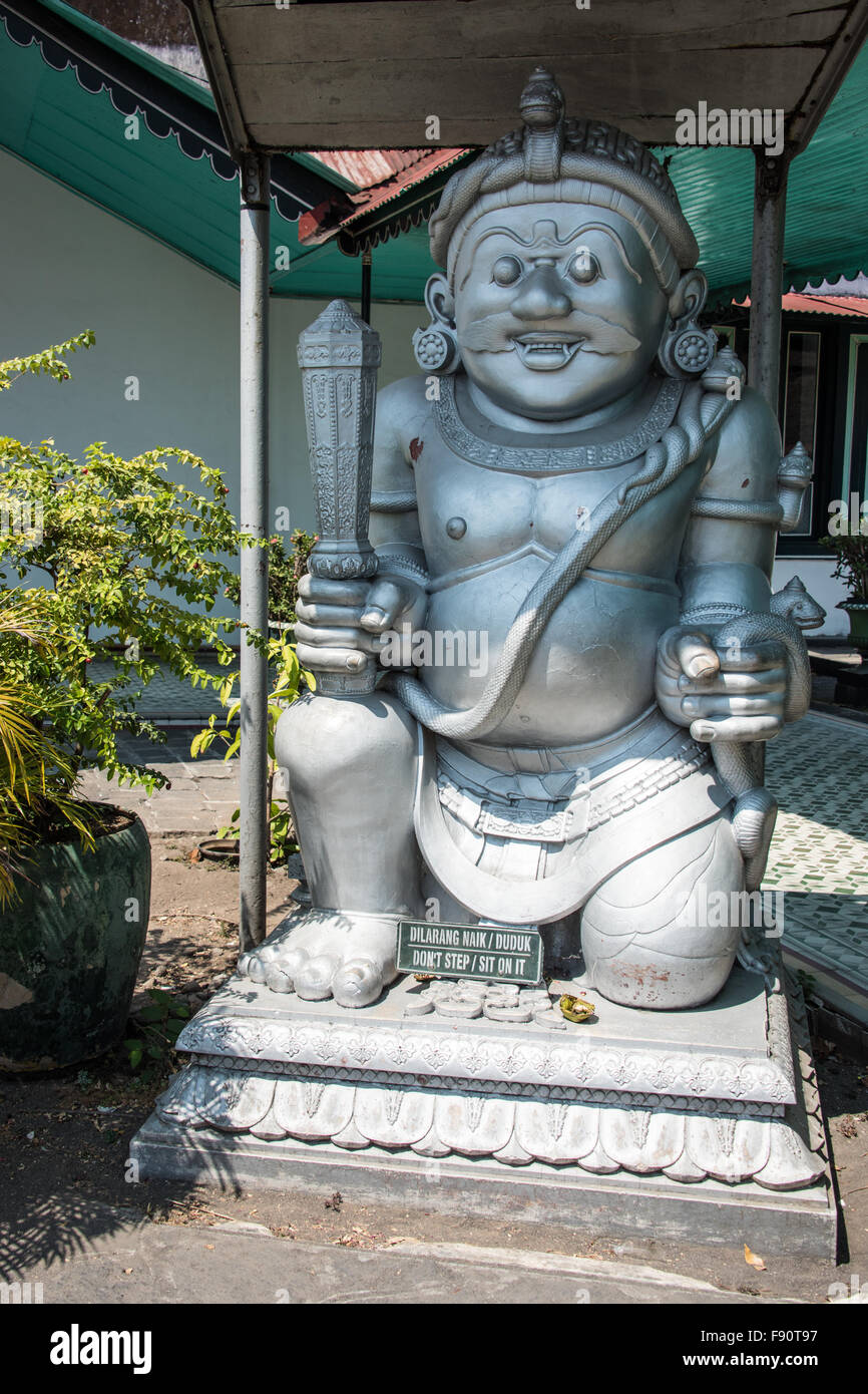Statue at Entrance of Sultan's Royal Palace, Yogyakarta, Java ...