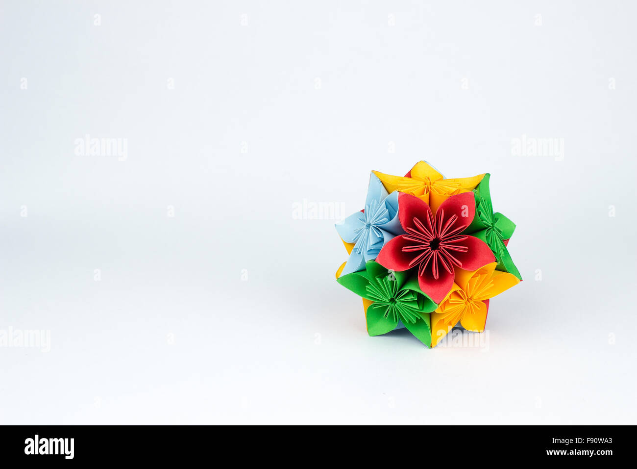 Origami flower in multiple colors Stock Photo - Alamy