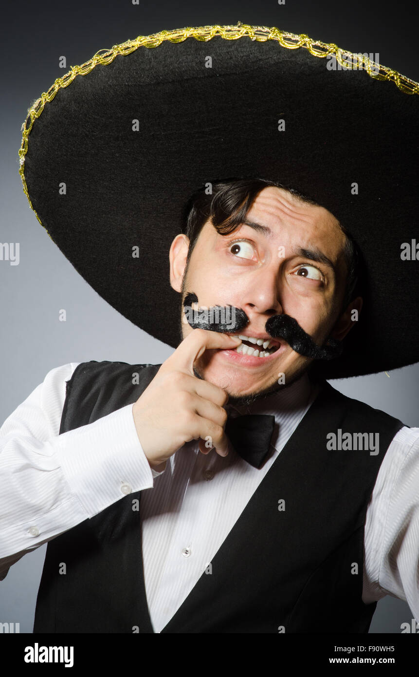 Mexican man in funny concept Stock Photo - Alamy