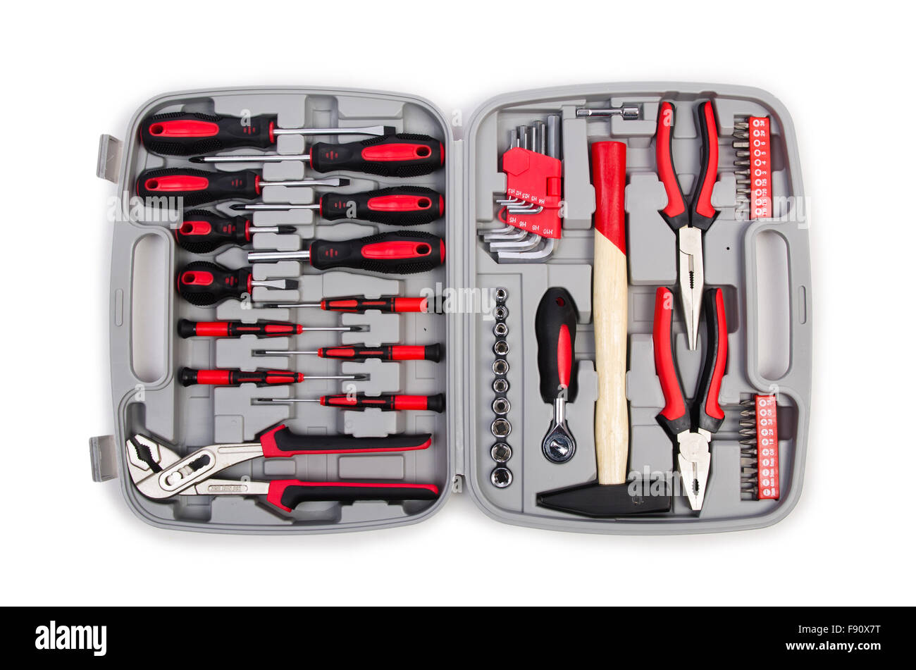 Toolkit isolated on the white background Stock Photo - Alamy