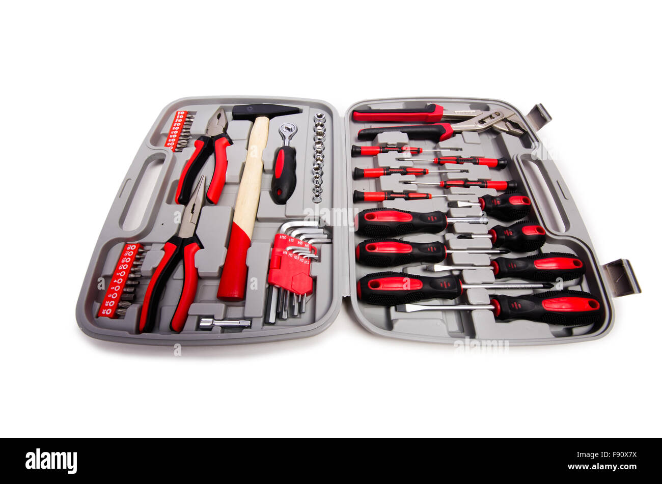 Toolkit isolated on the white background Stock Photo - Alamy