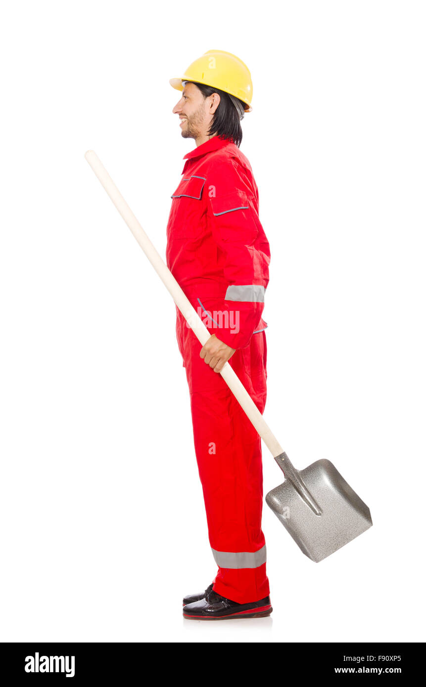 Farmer in coveralls Cut Out Stock Images & Pictures - Alamy