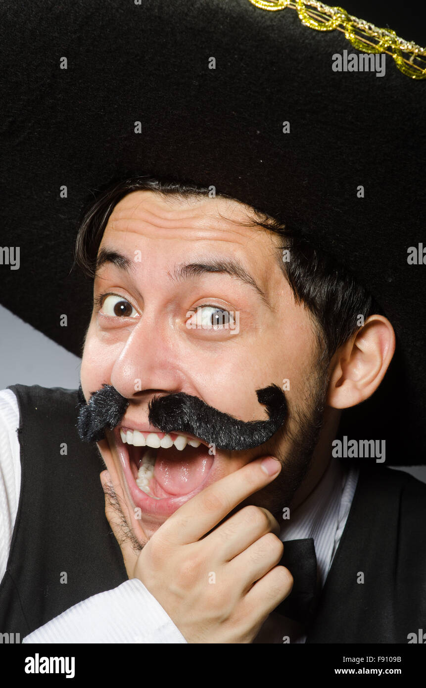 Mexican man in funny concept Stock Photo - Alamy