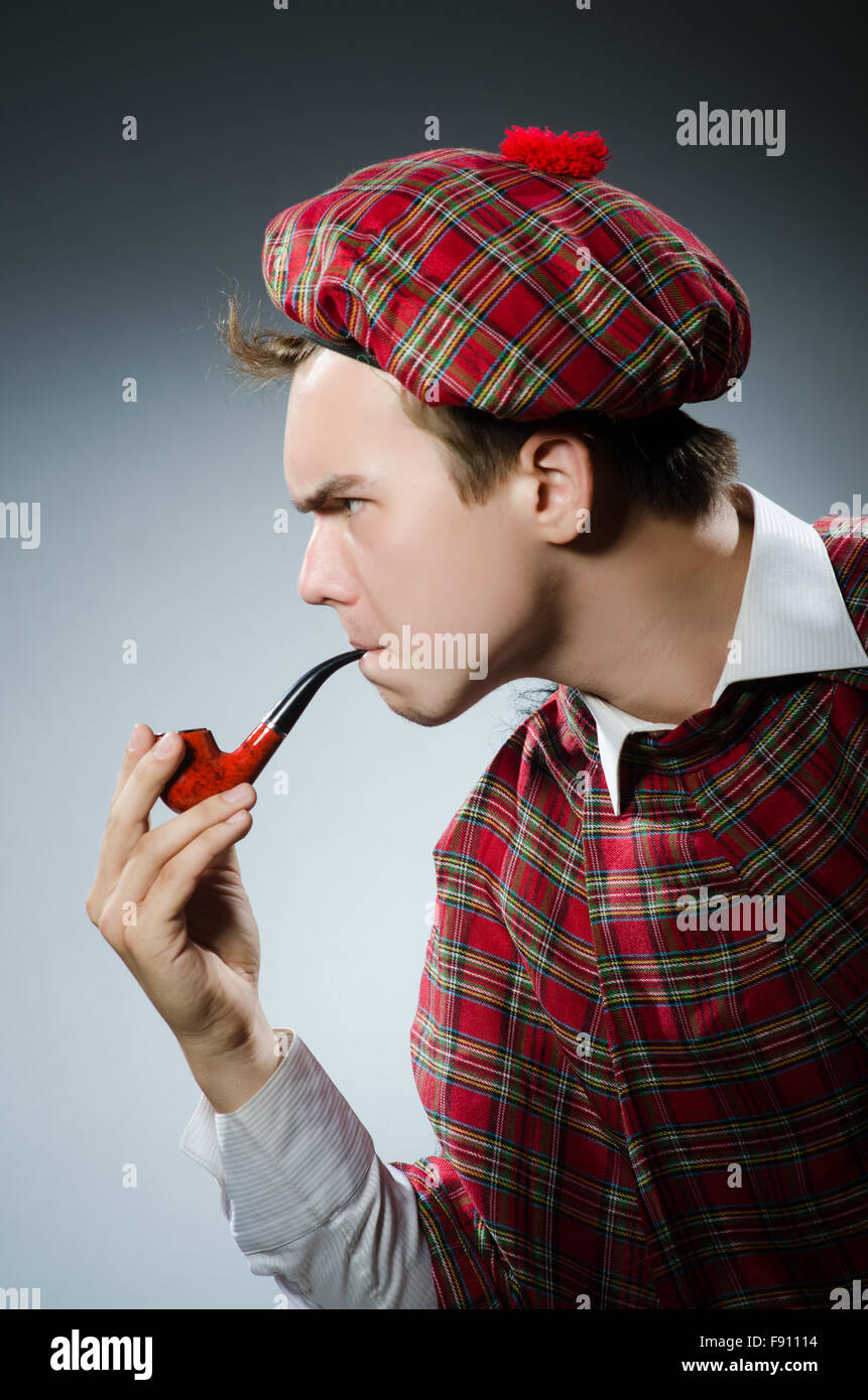 Funny Scotsman Smoking Pipe High Resolution Stock Photography and ...