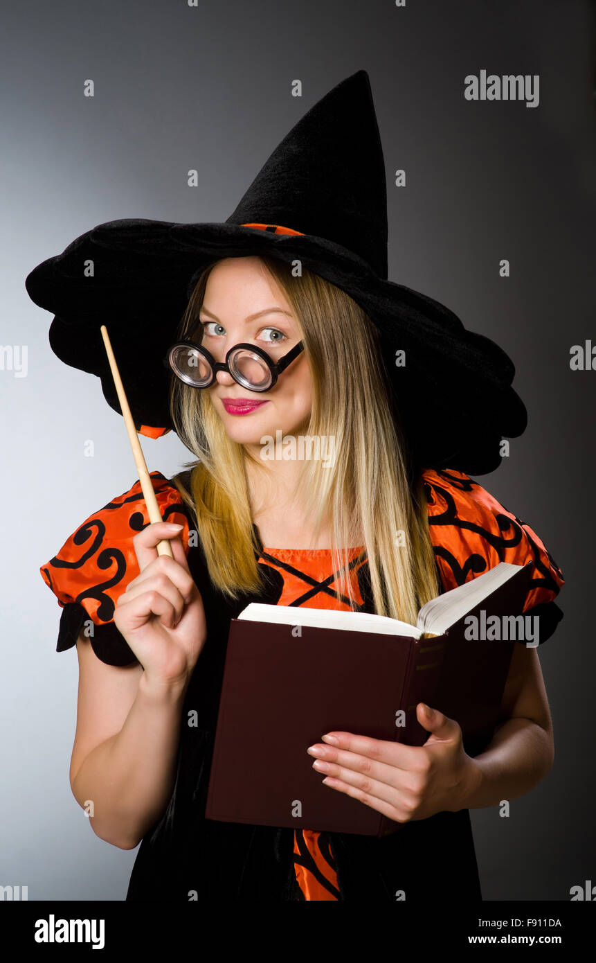 Witch doing her dirty tricks Stock Photo - Alamy