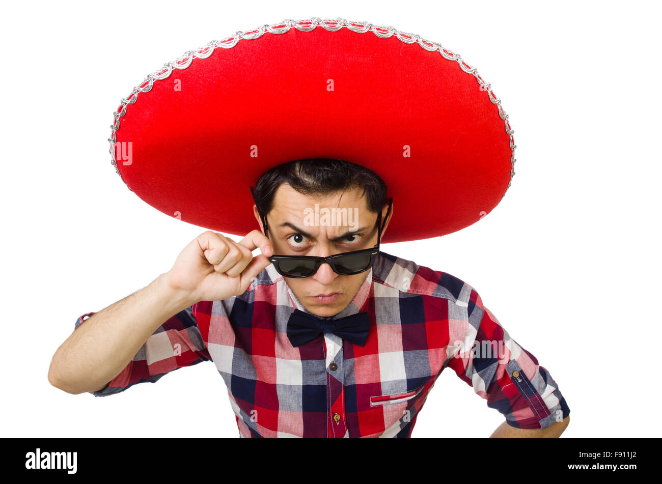 Mexican With Sombrero Yelling