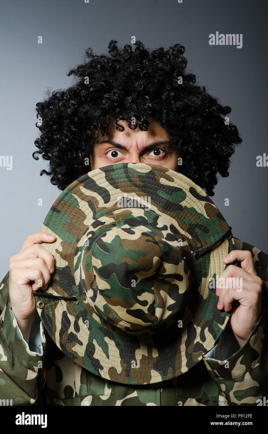 Surprised soldier in uniform hi-res stock photography and images - Alamy