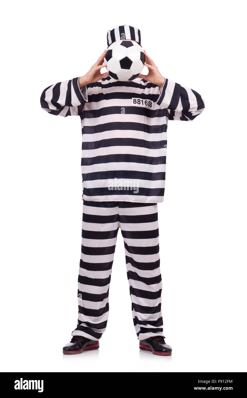 Prison inmate isolated on the white background Stock Photo - Alamy