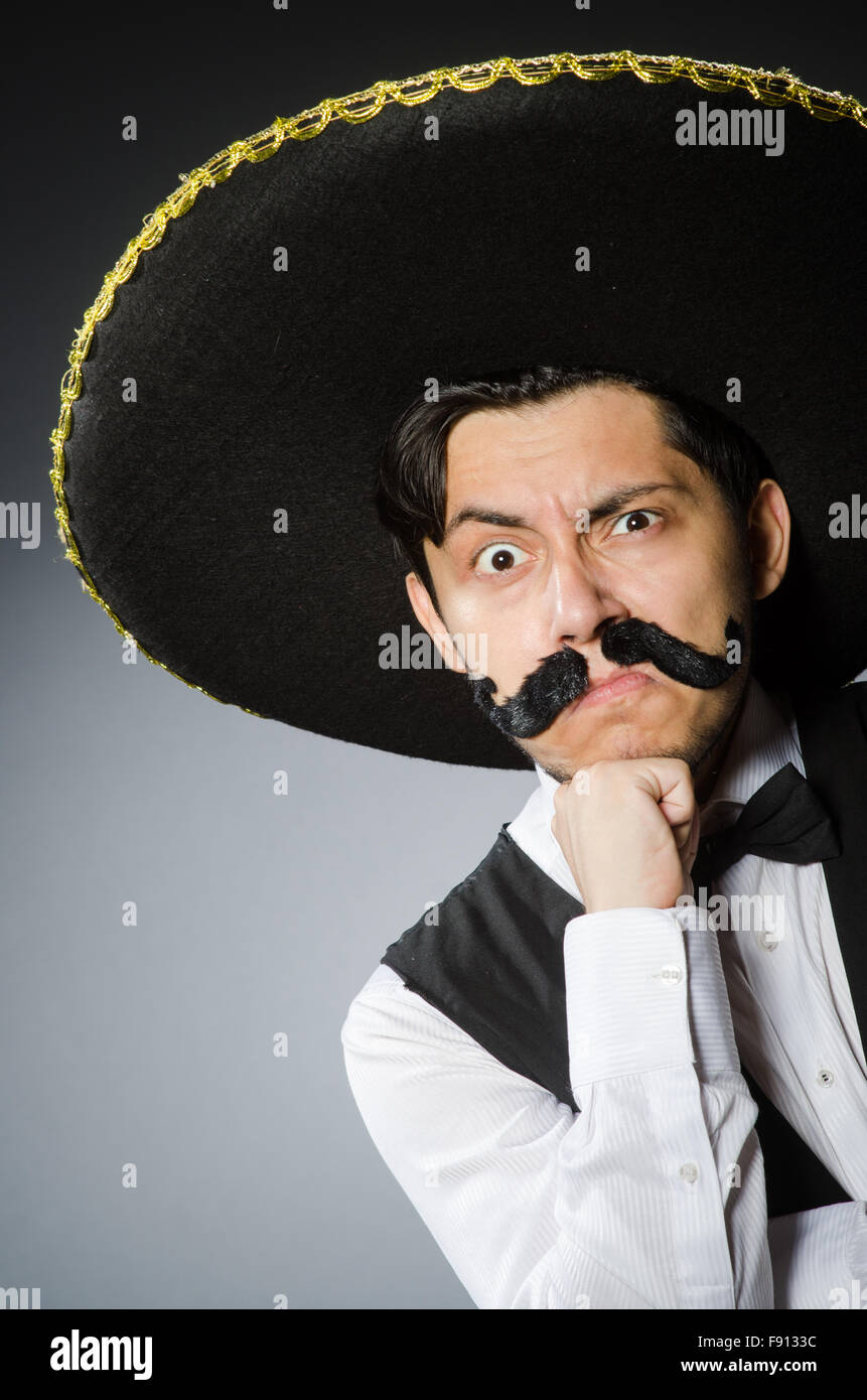 Mexican man in funny concept Stock Photo - Alamy