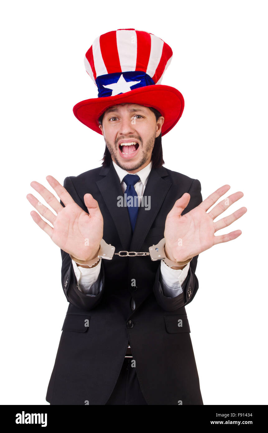 Young businessman isolated on the white background Stock Photo - Alamy