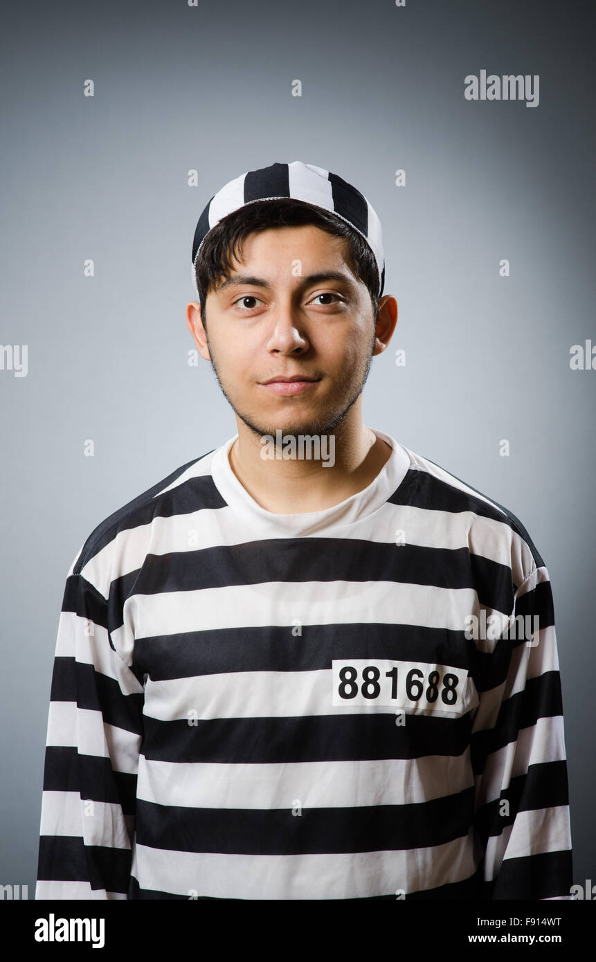 Prison inmate in funny concept Stock Photo - Alamy