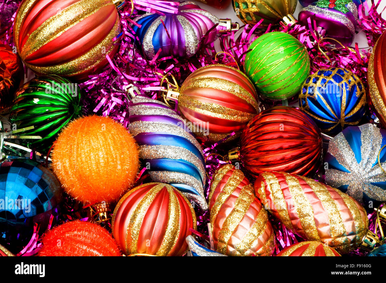 Christmas decorations in festive holiday concept Stock Photo - Alamy