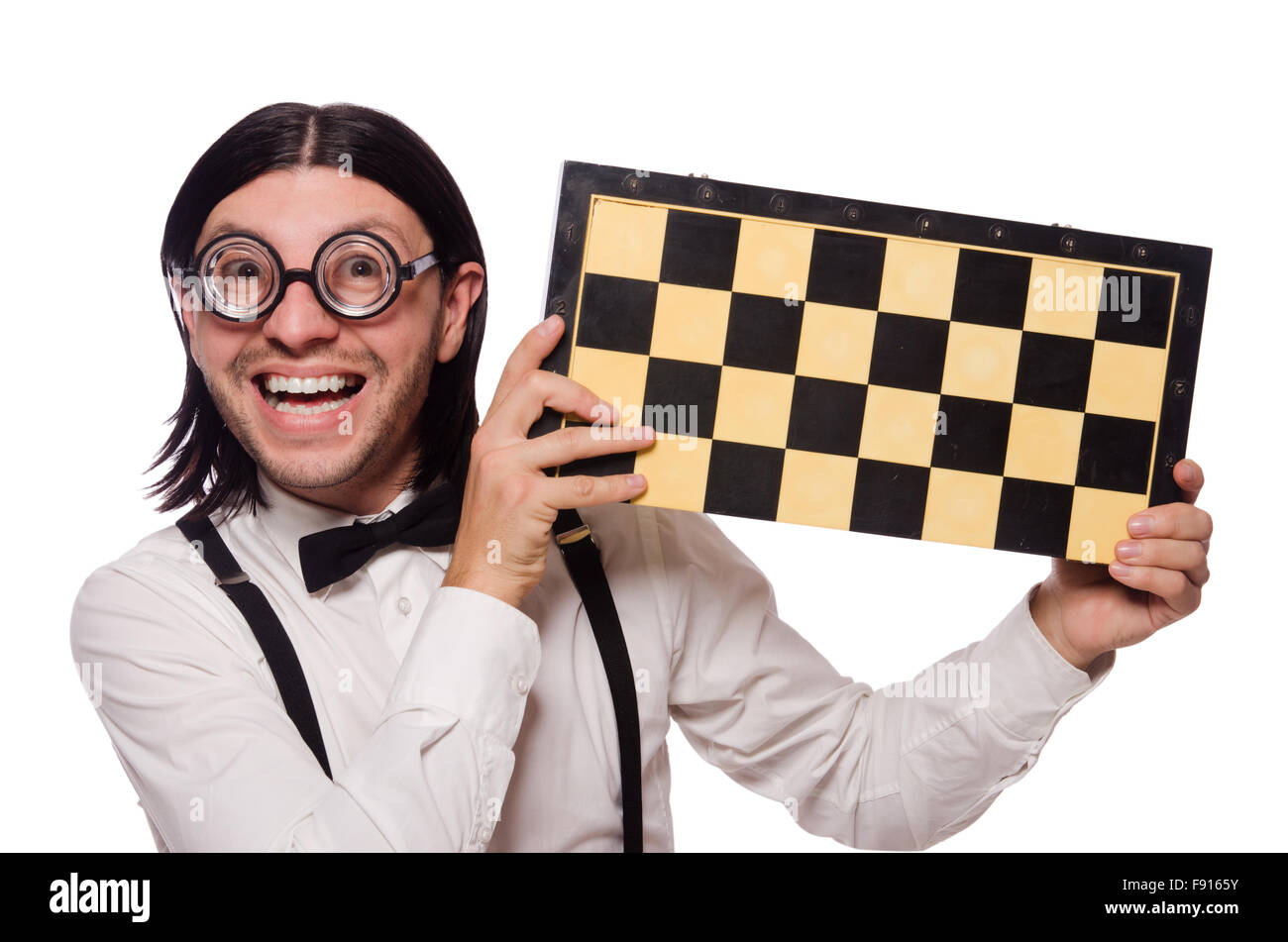 Nerd play chess hi-res stock photography and images - Alamy