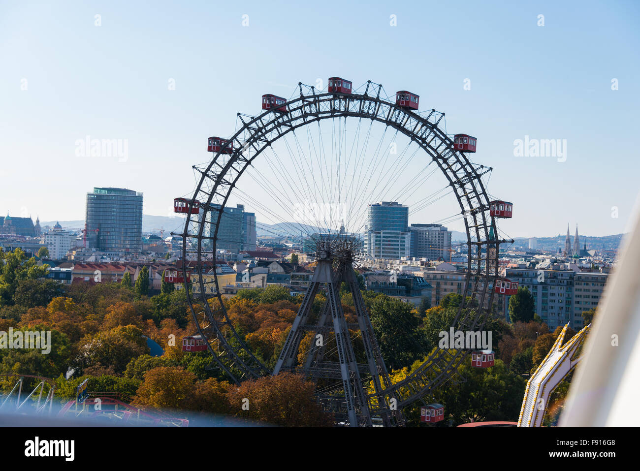 Ferris wheel in Vienna, Austria Stock Photo - Alamy