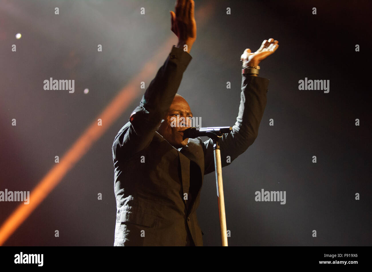 Liverpool, UK. 12th December 2015. Seal performs as the guest artist of ...