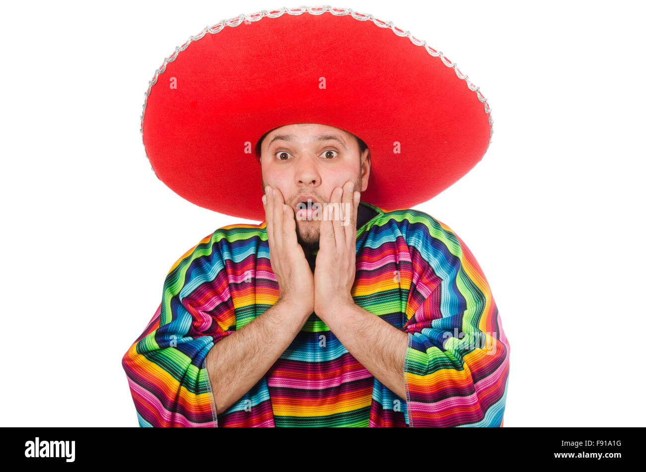 Funny mexican isolated on white Stock Photo - Alamy