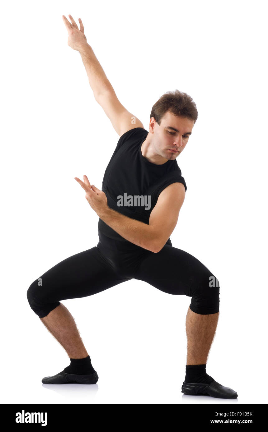 Dancer isolated on the white background Stock Photo - Alamy