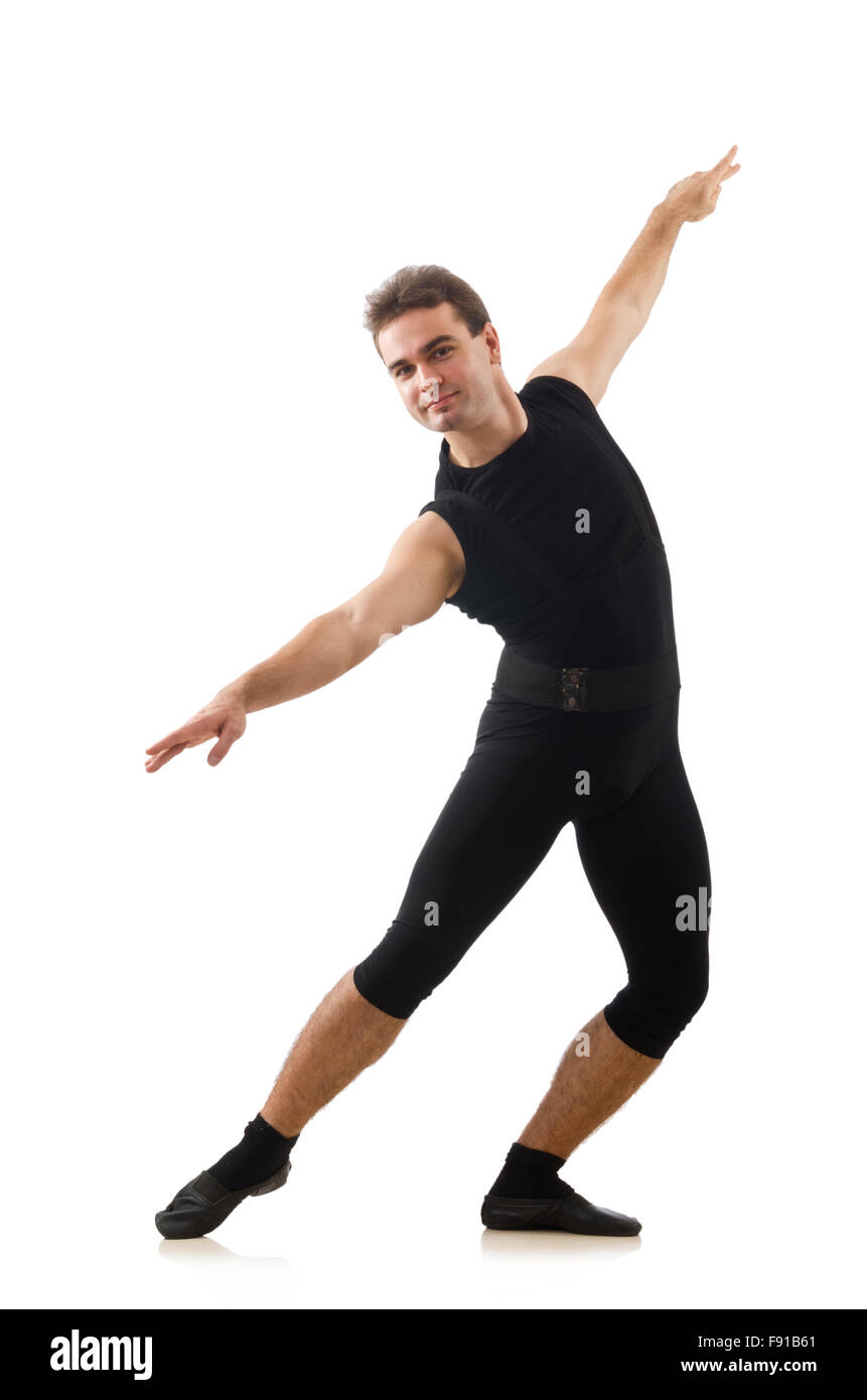 Dancer isolated on the white background Stock Photo - Alamy