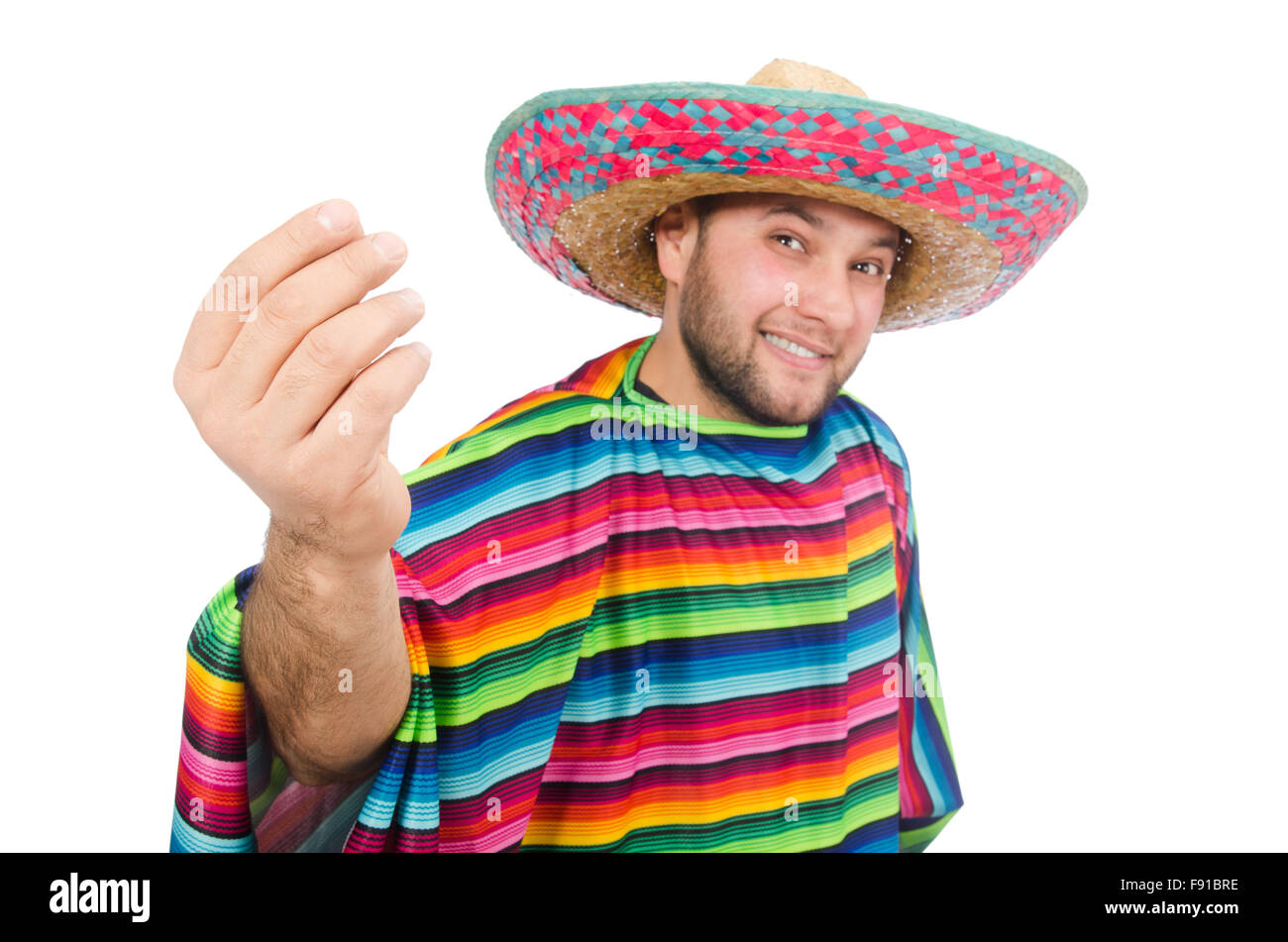 Funny mexican isolated on white Stock Photo - Alamy