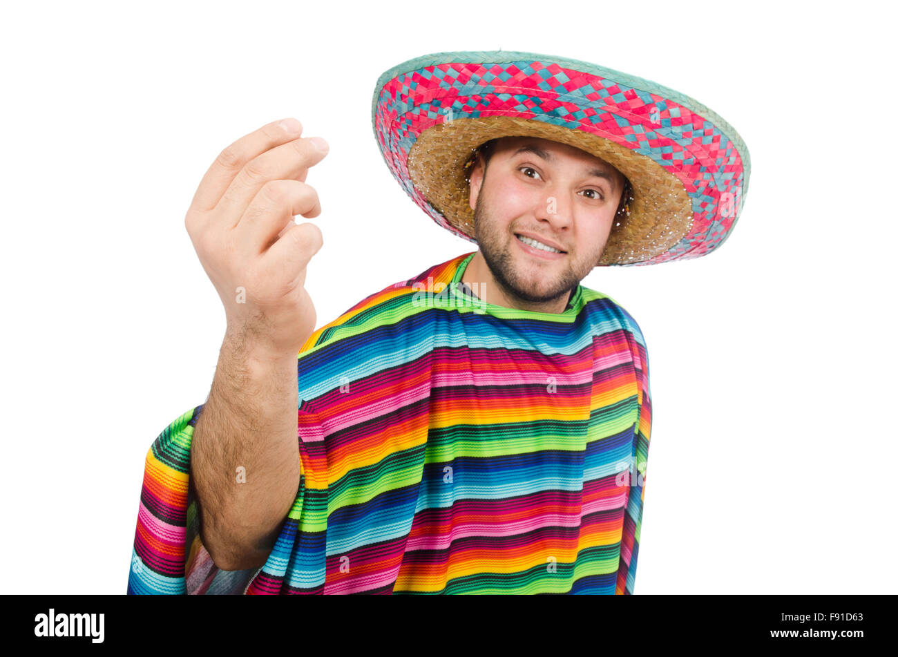 Funny mexican isolated on white Stock Photo - Alamy
