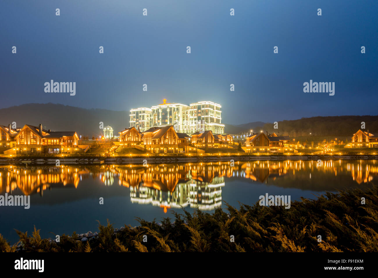 Quba - MARCH 26, 2015: Quba Rixos Hotel on March 26 in Azerbaijan, Quba ...
