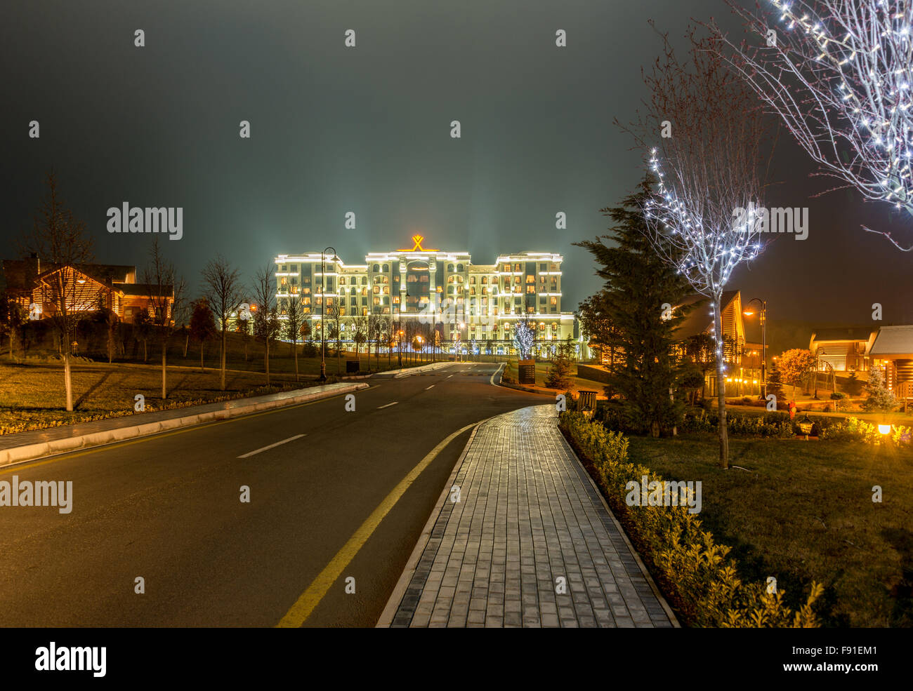 Quba - MARCH 26, 2015: Quba Rixos Hotel on March 26 in Azerbaijan, Quba ...