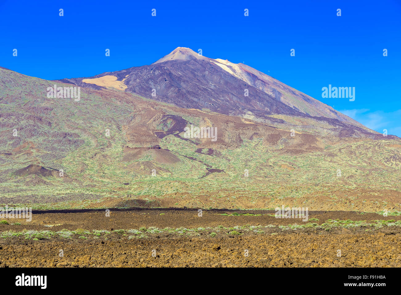 Teide Volcano Landscape in National Park on Tenerife Island in Spain at ...