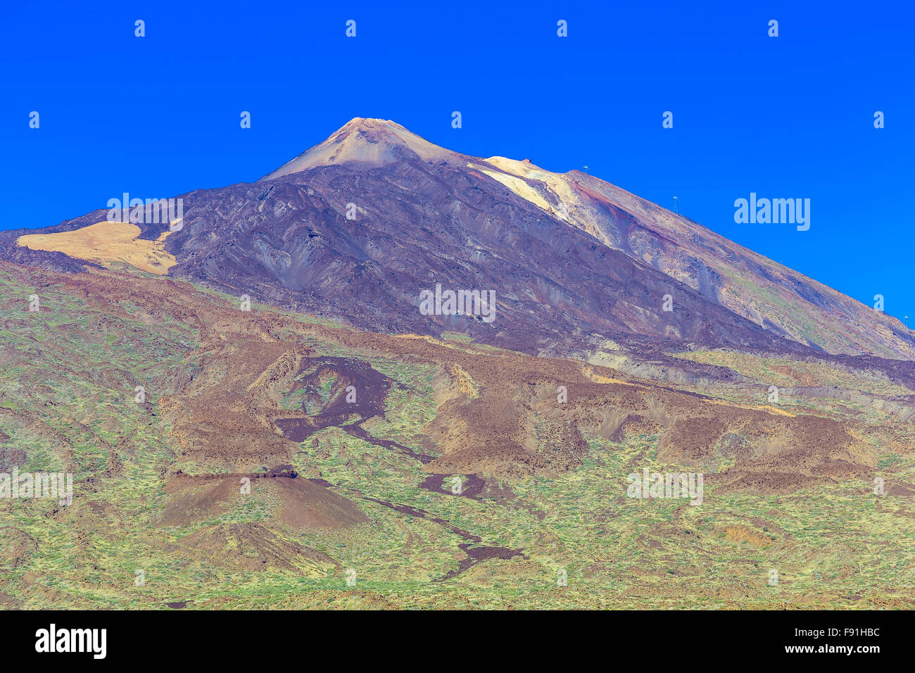 Teide Volcano Landscape in National Park on Tenerife Canary Island in ...