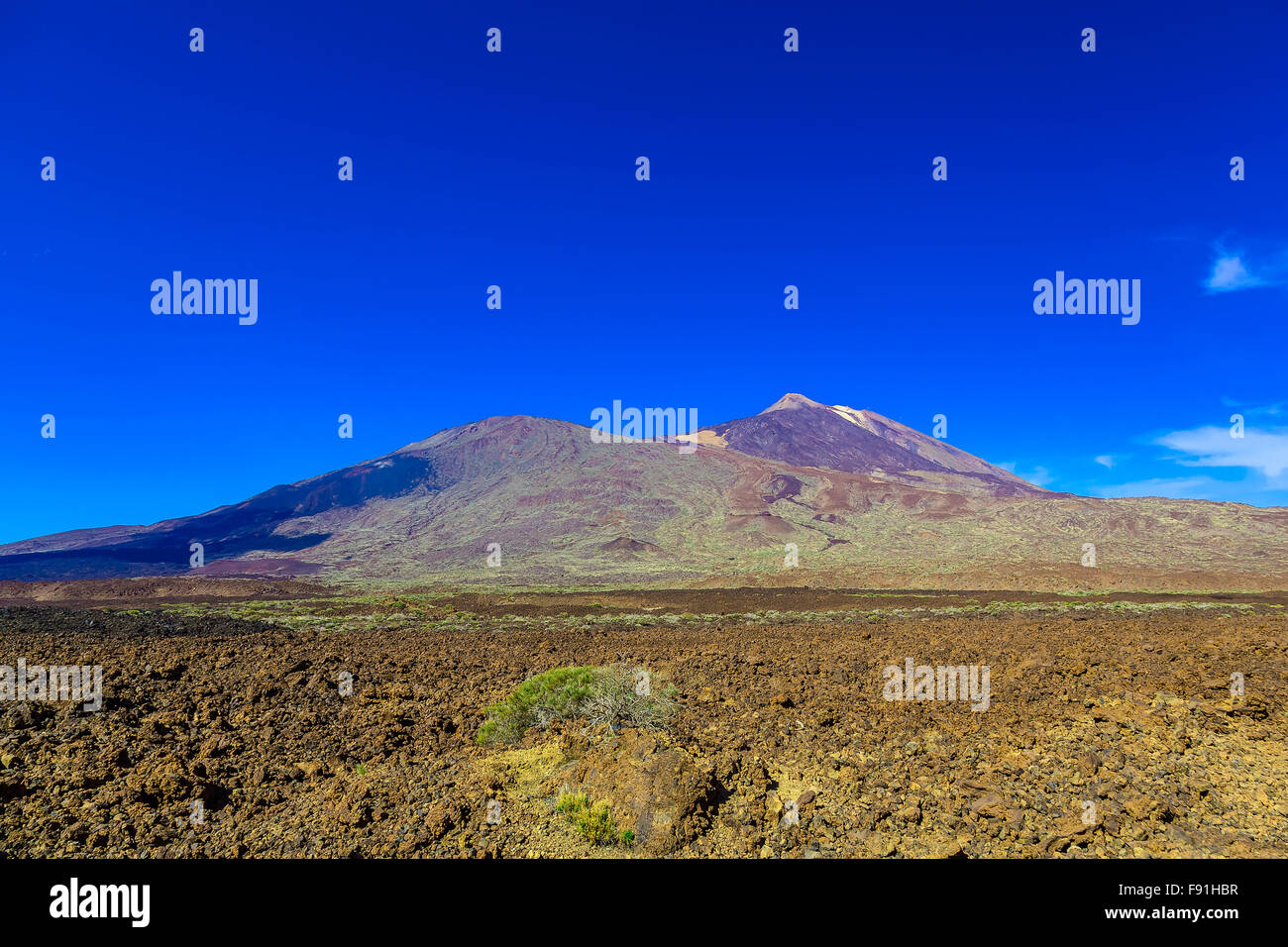 Teide Volcano Landscape in National Park on Tenerife Canary Island in ...