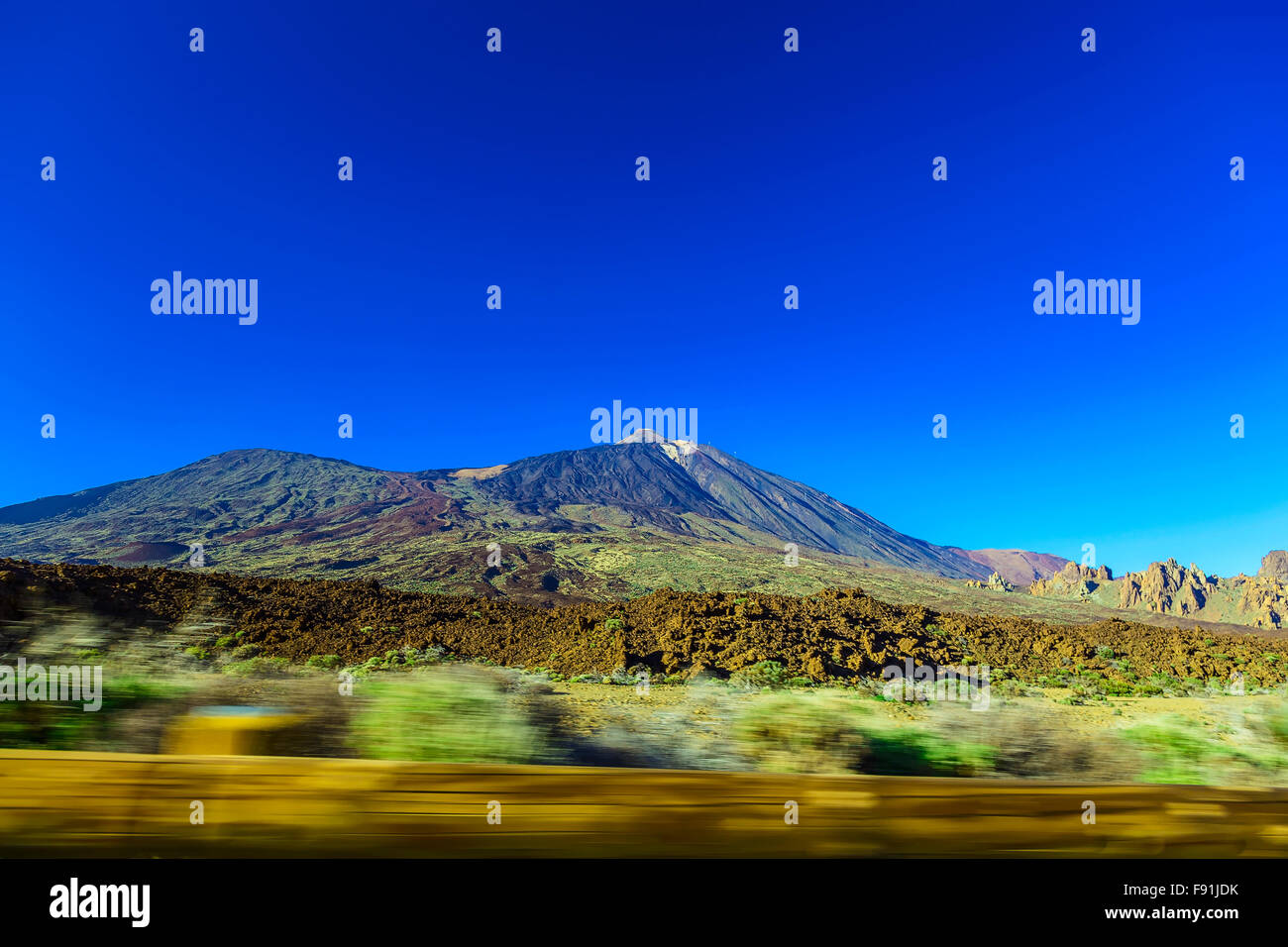 Teide Volcano Landscape in National Park on Tenerife Canary Island in ...