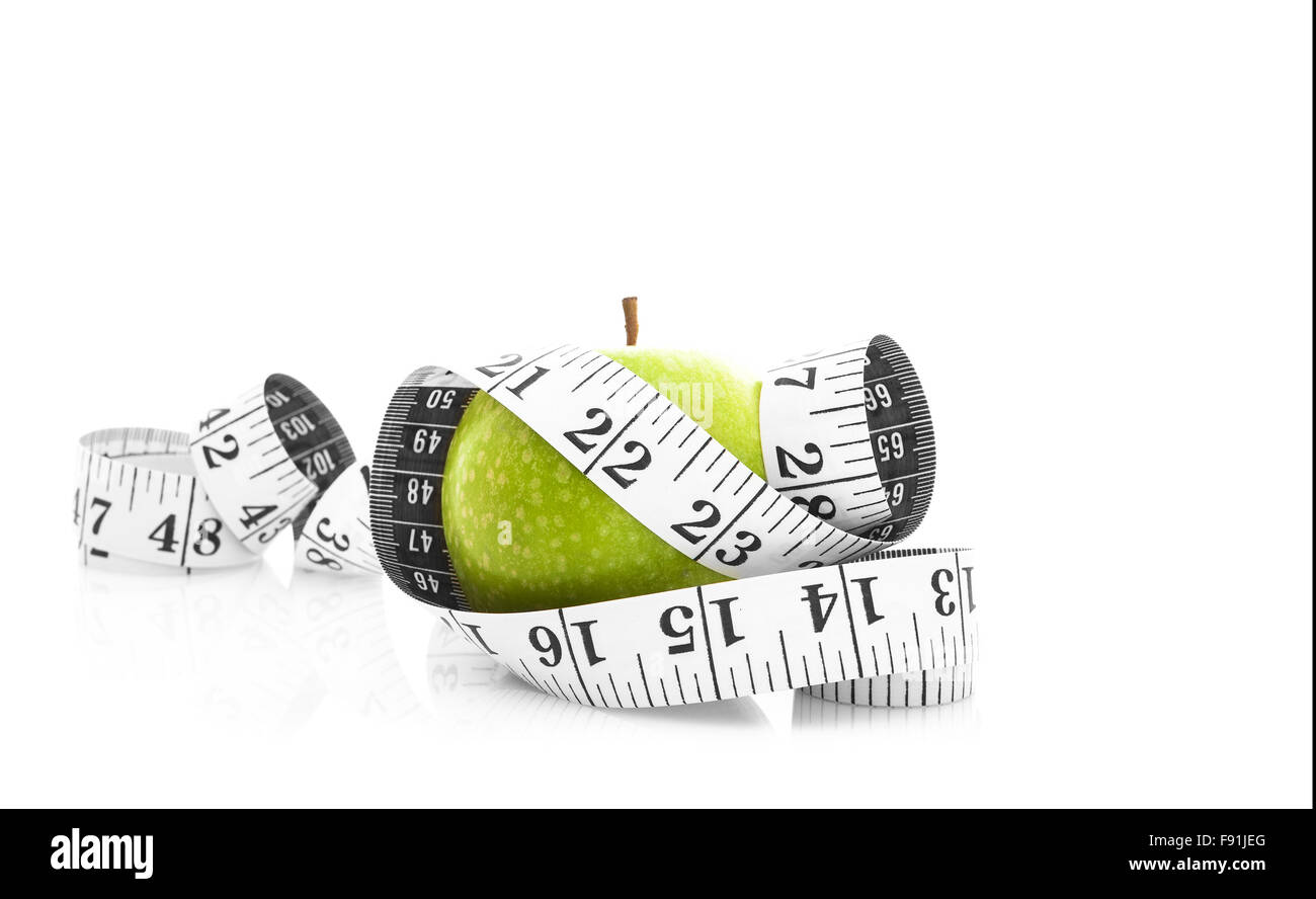 Apple tape measure hi-res stock photography and images - Alamy
