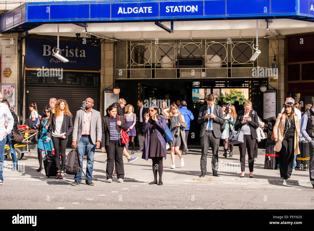 Aldgate Underground station, London, England, U.K Stock Photo - Alamy