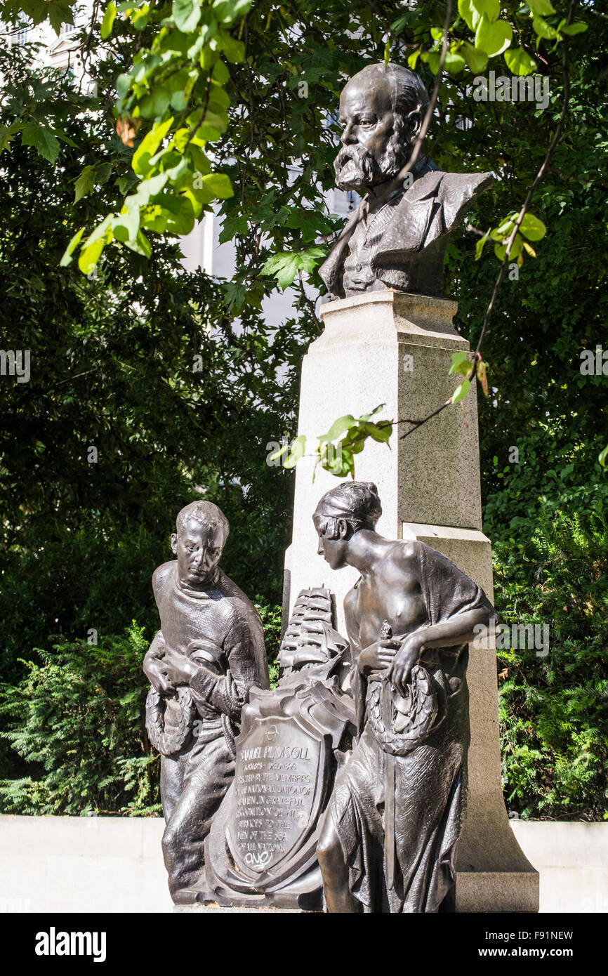 Samuel Plimsoll statue, London, England, U.K Stock Photo - Alamy
