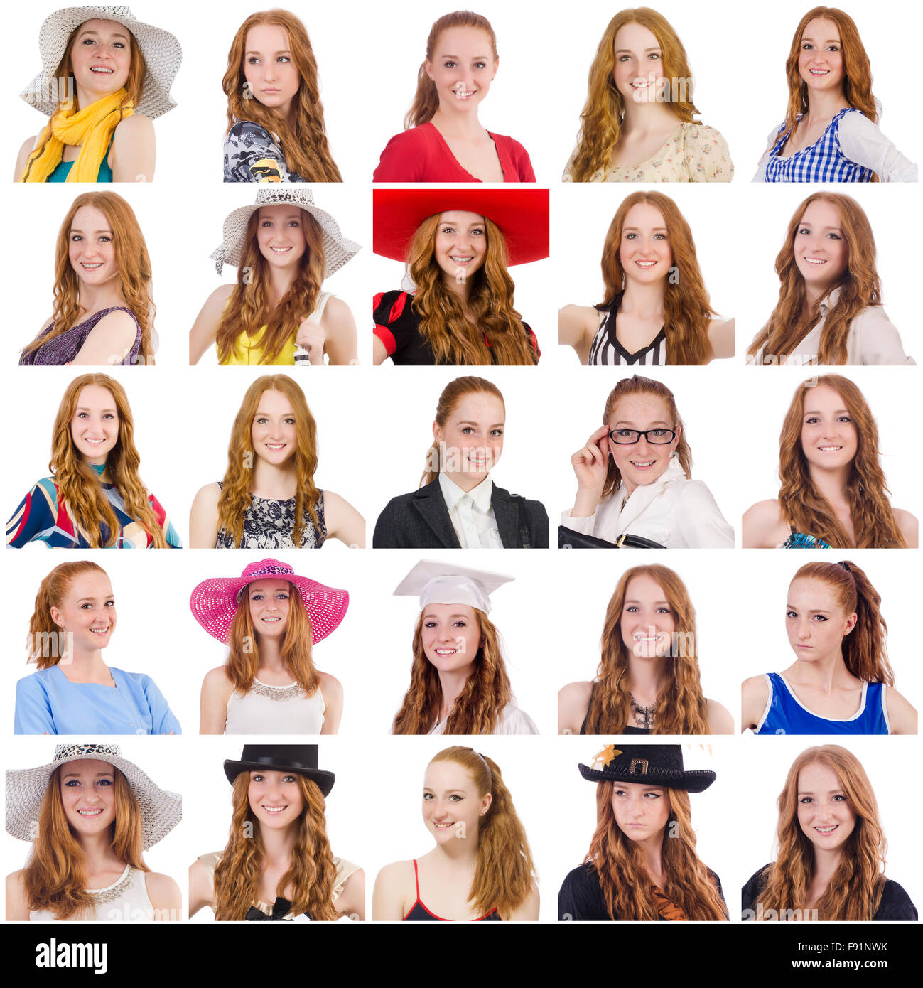 Composite face same person hi-res stock photography and images - Alamy