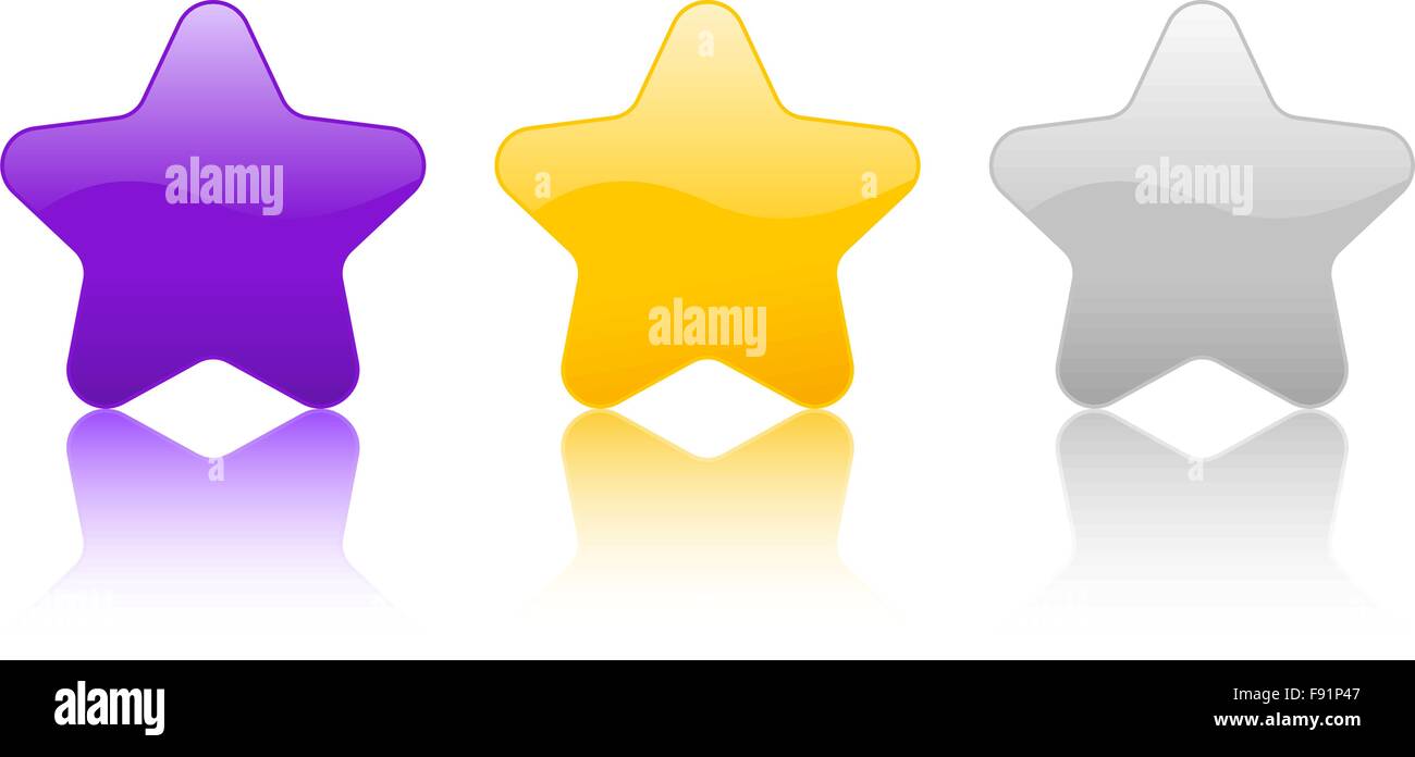 Color stars icon, isolated on a white background. Vector illustration ...