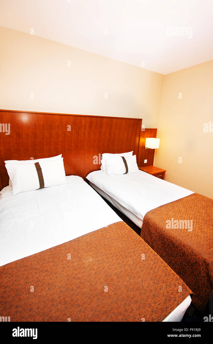 Double bed in the modern interior room Stock Photo - Alamy