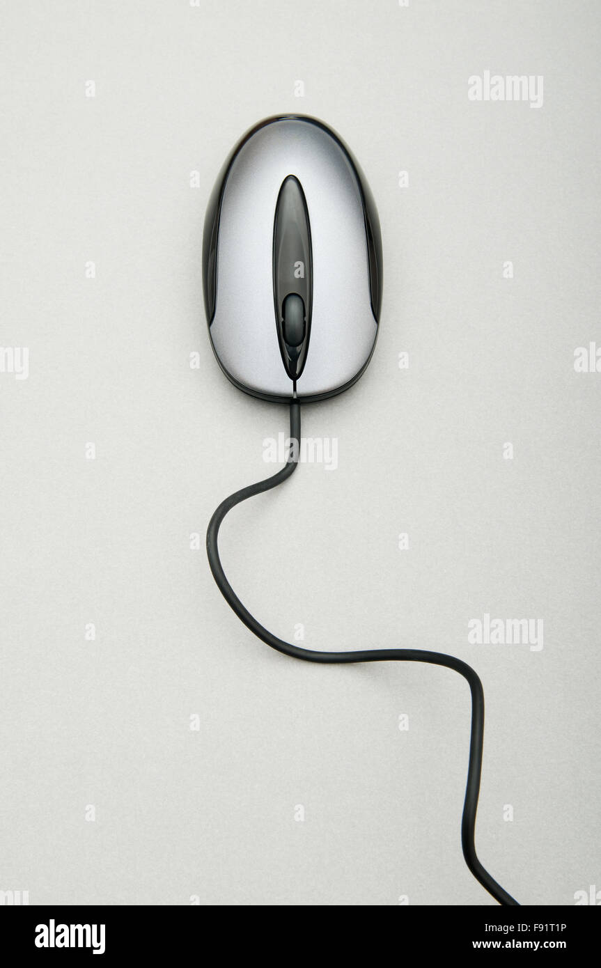 Computer mouse on the background - Technology concept Stock Photo - Alamy