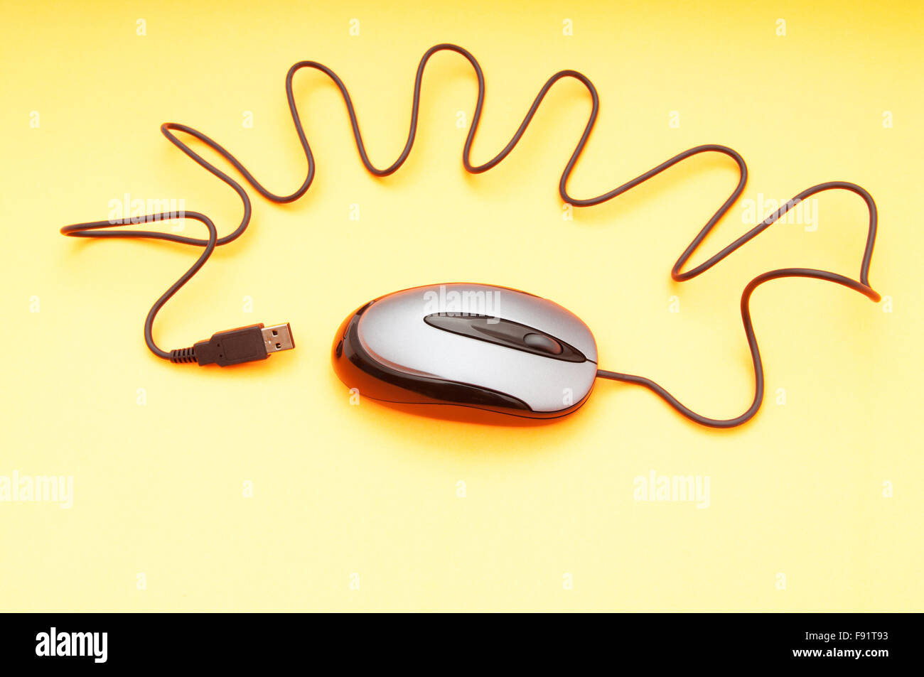 Computer mouse on the background - Technology concept Stock Photo - Alamy