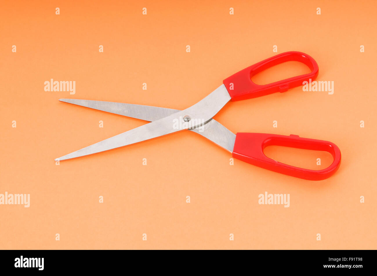 Colorful scissors on the color paper background Stock Photo - Alamy