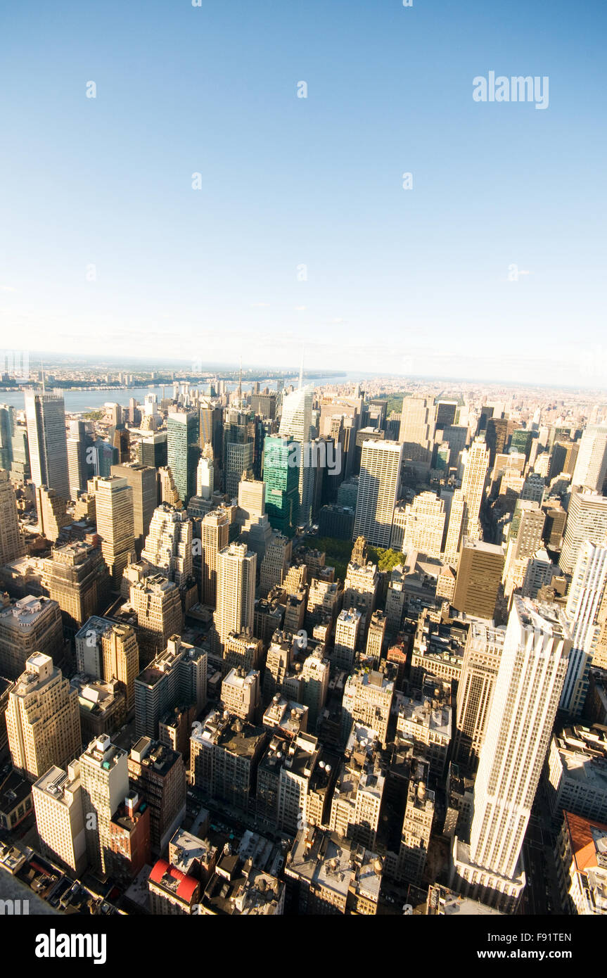 New York city panorama with tall skyscrapers Stock Photo - Alamy
