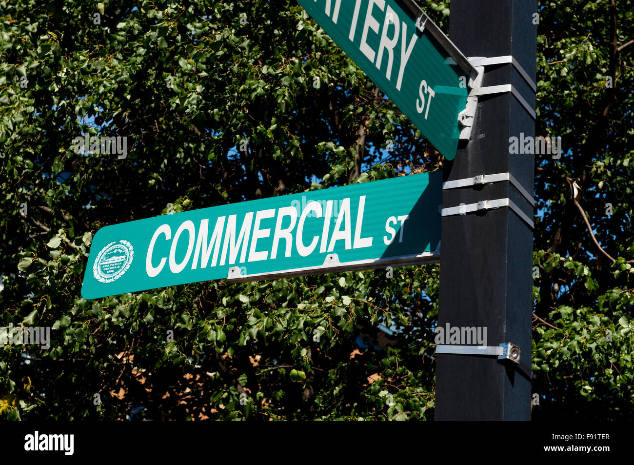 Street sign on the bright day Stock Photo - Alamy